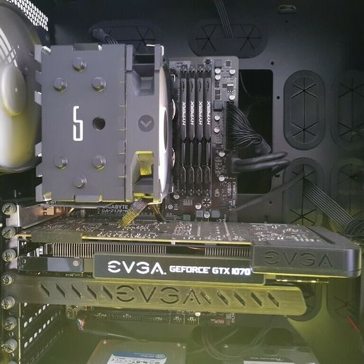 🖥️ EVGA GPU Graphics Card support / brace・Free 3D File for ・Cults