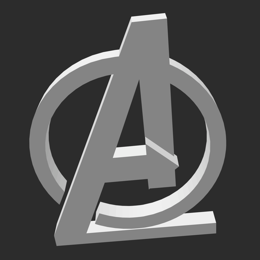 avengers symbol text
