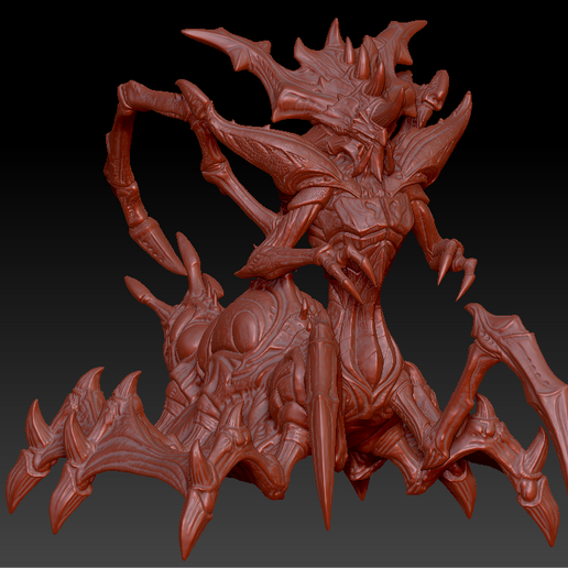 👸 starcraft queen zagara・ STL File for 3D printing・Cults