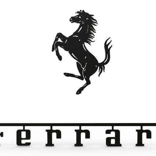 printable ferrari logo
