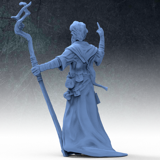 🎨 5 MINIATURE CHARACTER (DND,PATHFINDER,TABLETOP)・Free STL File for ・Cults