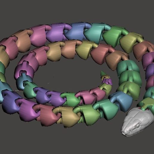 🐍 Articulated Snake v1 by Onasiis・Free STL File for ・Cults