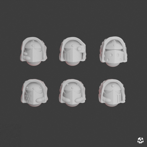 💂 Robbed Helmets・ STL File for 3D printing・Cults