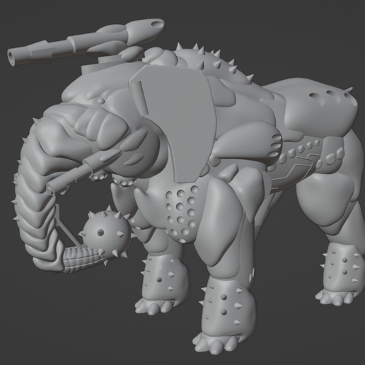 🐘 War Elephant・ STL File for 3D printing・Cults