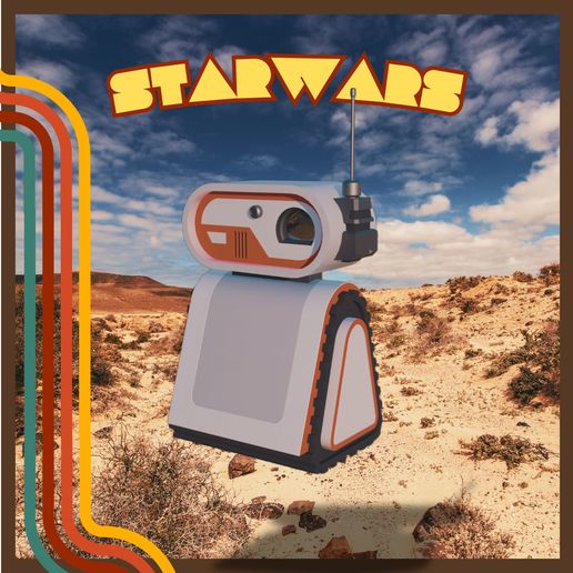 🤖 Galactic Droid Star Wars concept・ STL File for 3D printing・Cults