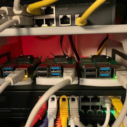 🔧 Raspberry Pi Rack 10 inch 1U - slim・Free 3D File for ・Cults