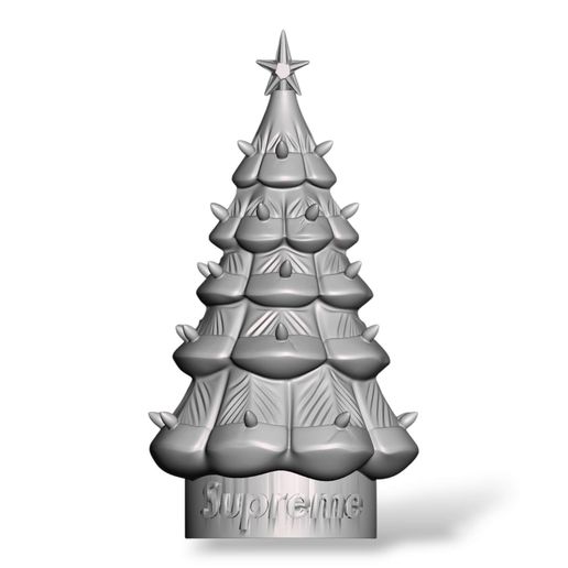 🎄 Supreme Holiday Christmas Tree - 3D-Druck OBJ (mit Logo + ohne Logo ...