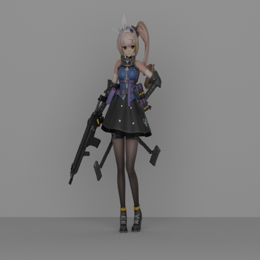 👾 SHARKRY GIRLS' FRONTLINE 2: EXILIUM・ STL Datei für 3D-Druck・Cults