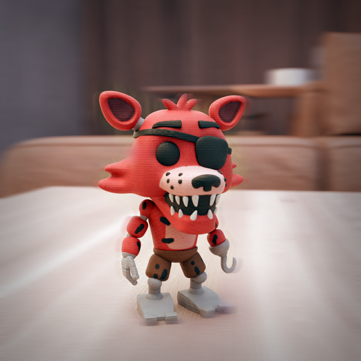 👾 FOXY FIVE NIGHTS AT FREDDY'S FUNKO POP・ STL File for 3D printing・Cults
