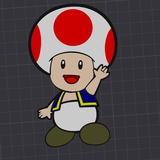 3MF file Toad 🧲 ・Model to download and 3D print・Cults