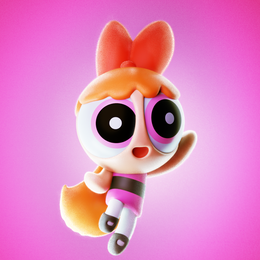 🌼 Blossom The Power Puff Girls・ STL File for 3D printing・Cults