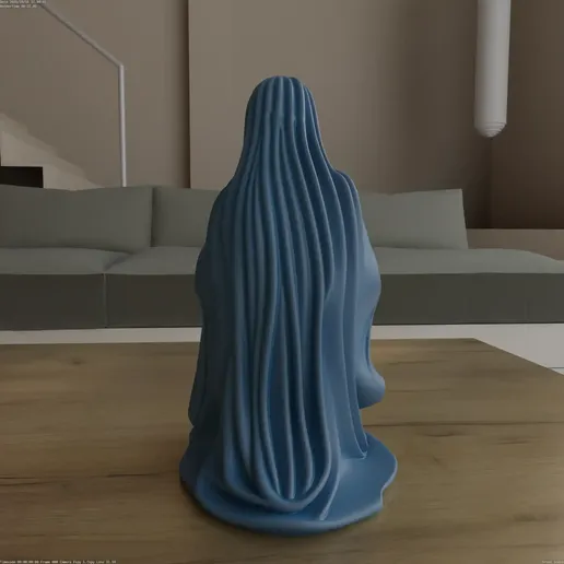 🧎 Kneeling Virgin Mary Statue – STL 3D Model for 3D Printing・ STL File ...