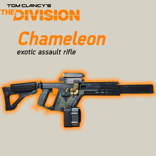🎮 The Division 2 - Chameleon, Exotic Assault Rifle・ STL File for 3D ...