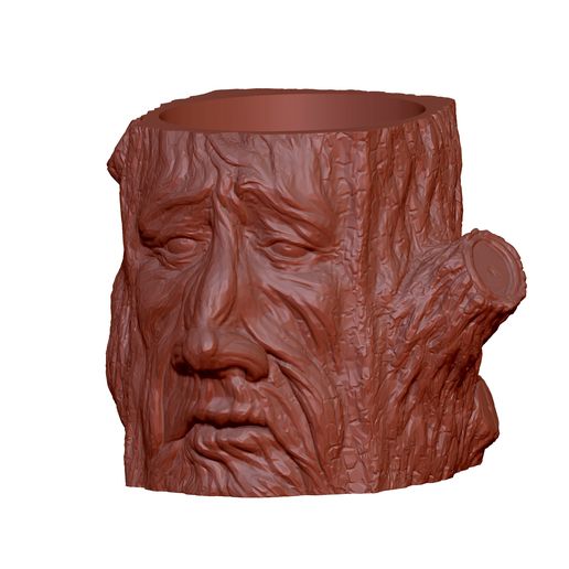 STL file Old Tree Spirit Vase 👴 ・3D printer design to download・Cults
