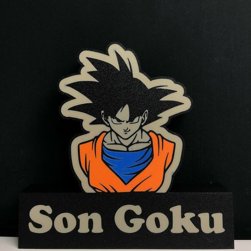🎬 Son Goku LED Light・ STL File for ・Cults