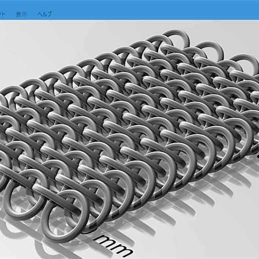 🎭 CHAINMAIL FABRIC・Free STL File for 3D printing・Cults