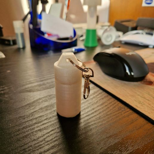 🗝️ Yubikey Keychain Container・ STL File for ・Cults