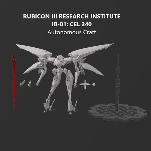 🦸 IB-01 CEL 240 IBIS Model Kit (Armored Core 6) 30MM Scale・ 3D File for ...