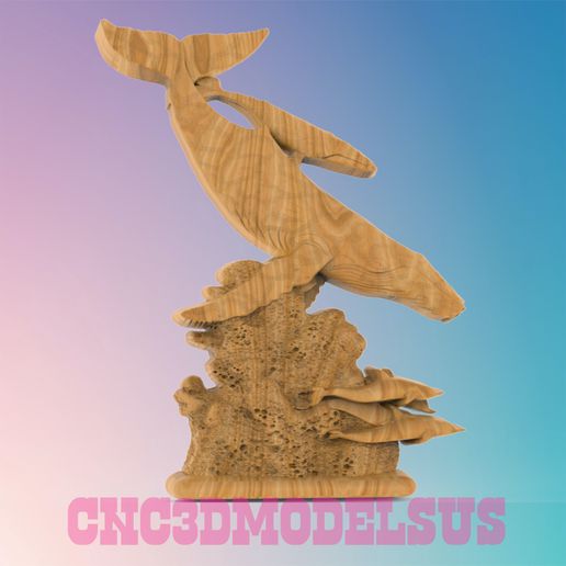 📁 Whales and Dolphins ,3D MODEL STL FILE FOR CNC ROUTER LASER & 3D ...