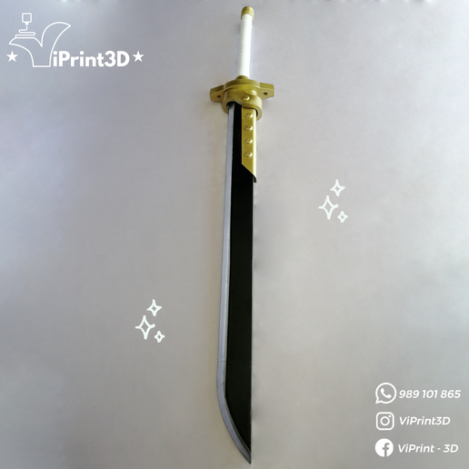 🗡️ Derflinger Sword・ STL File for ・Cults