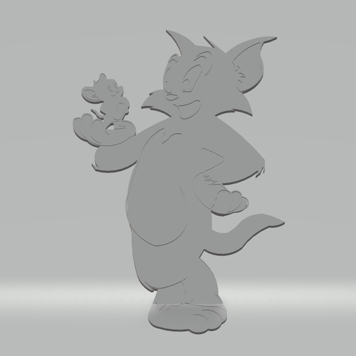 🗝️ Tom And Jerry 2d・ STL File for 3D printing・Cults