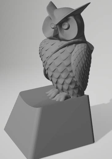 🦉 Owl-KeyCap HarryPotter Hedwig・ STL File for 3D printing・Cults
