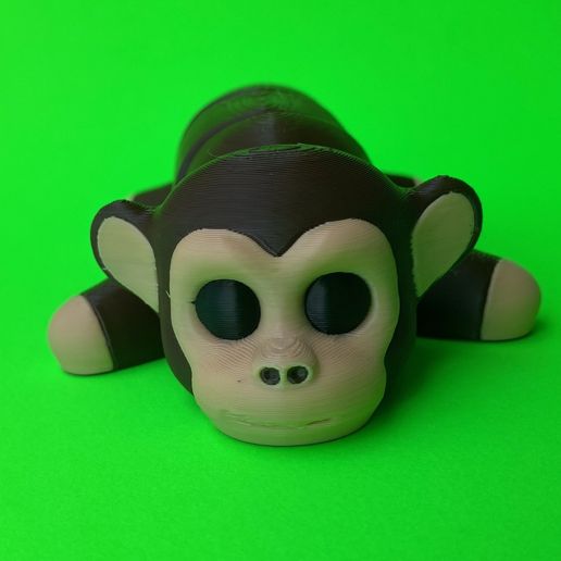 🐒 Articulated Monkey, Cute Flexi Animal Toy・Free 3D File for 3D ...
