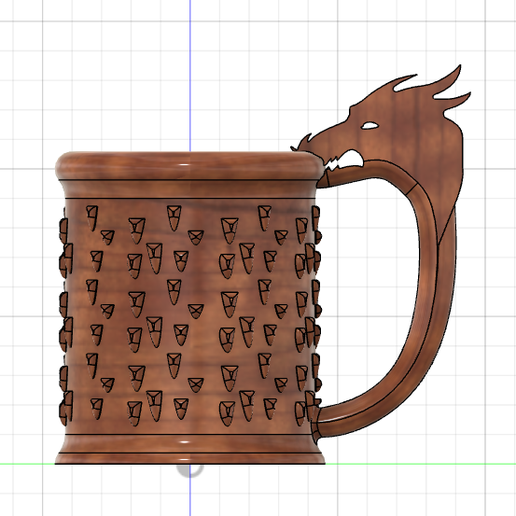 🐉 Dragon Tankard・Free STL File for ・Cults