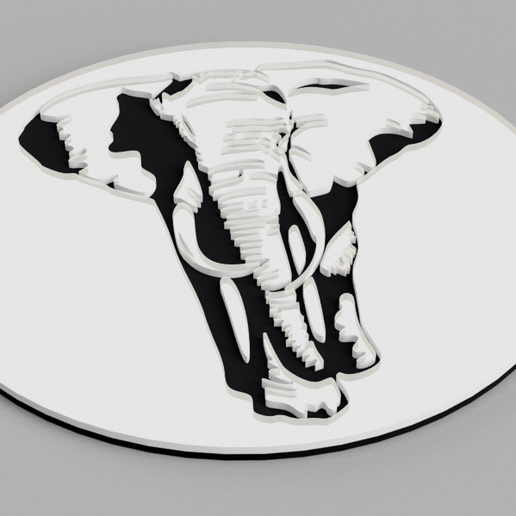 🐘 Elephant Coaster・Free STL File for 3D printing・Cults