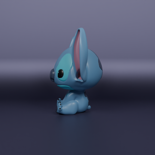 👽 CHIBI FANART - STITCH・Free STL File for 3D printing・Cults