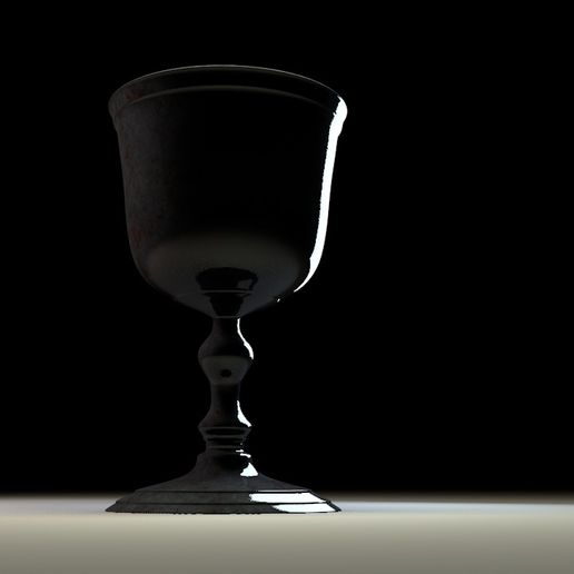 STL file The holy Grail 🍷 ・Model to download and 3D print・Cults