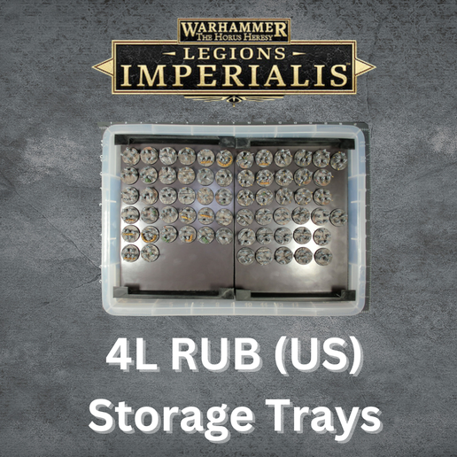 ⚔ Legions Imperialis Storage Tray Inserts for 4L Really Useful Boxes ...