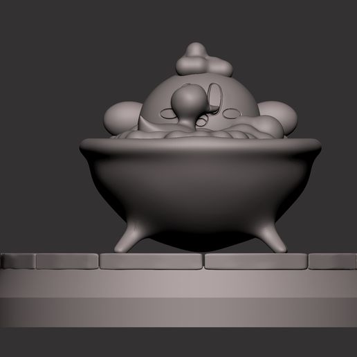 Archivo STL Figura de la hora del baño de Kirby 🐉 ・Plan para descargar ...