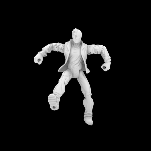 STL 文件 1999 ToyBiz Peter Parker Figure - 3D Printable Articulated STL 🧸 ...