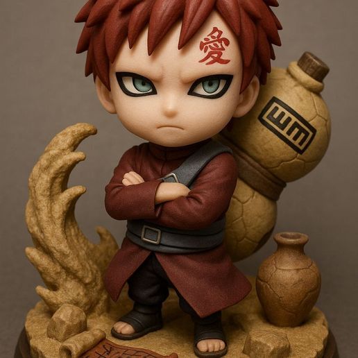👾 Gaara Mini Version・ STL File for 3D printing・Cults