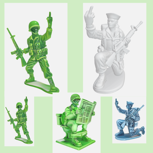 🫡 Rude Army Men Bundle / Plastic soldier / Gag gift / Navy man/Funny ...