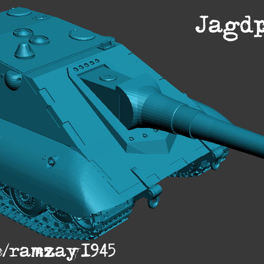 Archivo 3D Jagdpanzer E-100 Krokodil 1:100 🪖 ・Design para impresora 3D para descargar・Cults
