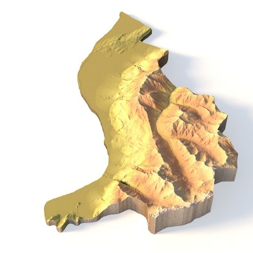 🇱🇮 Liechtenstein Topographic Map – 3D Model for 3D Printing & CNC ...