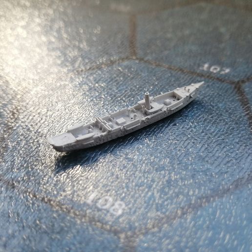 STL file Corvette "Amagi" 1/1800 🛥️ ・Model to download and 3D print・Cults