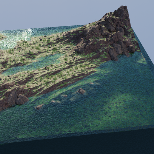 OBJ file Test Landscape 🎨 ・Model to download and 3D print・Cults