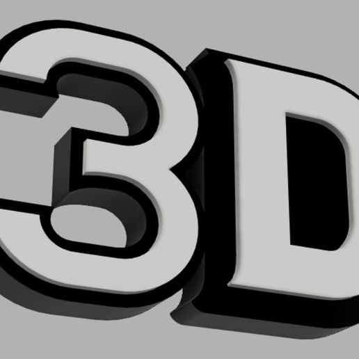 Fichier STL ENSEIGNE LUMINEUSE LOGO 3D・Objet pour imprimante 3D à ...