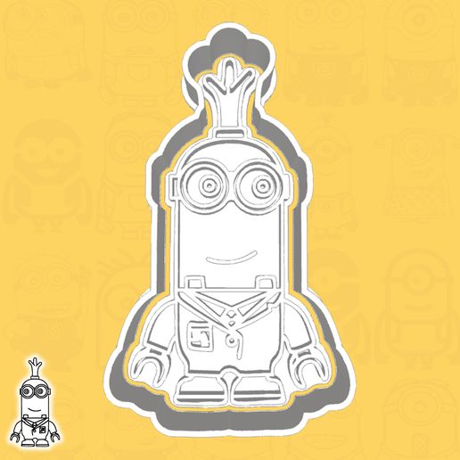 🍪 Minions / Despicable Me cookie cutters - Minion Robot (Mecha Kevin ...