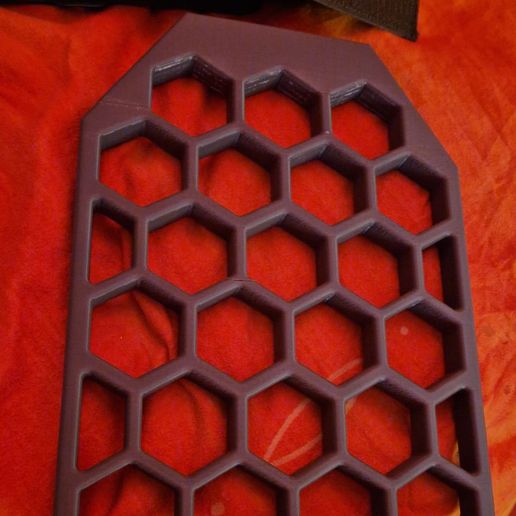 🔫 Airsoft plate carrier honey comb SIZE: SAPI M / curved・Free STL File ...