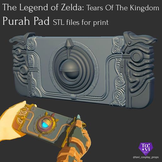 🔗 The Legend of Zelda: Tears Of The Kingdom Purah Pad cosplay STL files ...