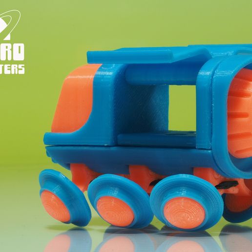 Free STL file Retro Thrusters RT2b - Sci-fi space shuttle rover toy ...