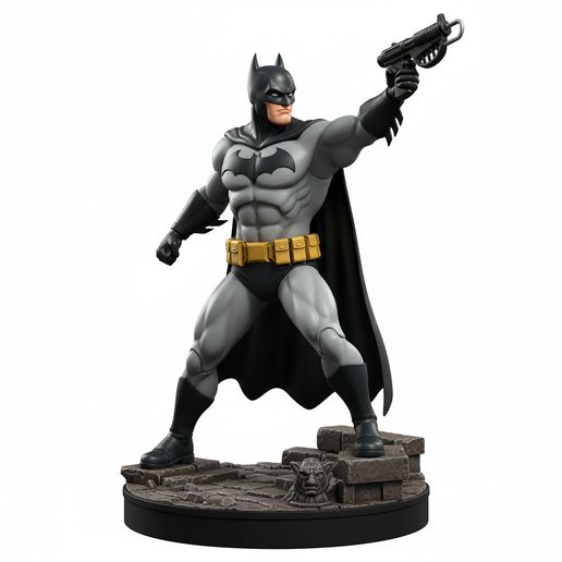 🎮 Batman – DC Comics Dark Knight Standing Pose – 3D Printed Figure with ...