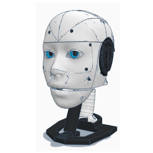 🤖 EZ-inMoov Robot Head・Free STL File for 3D printing・Cults