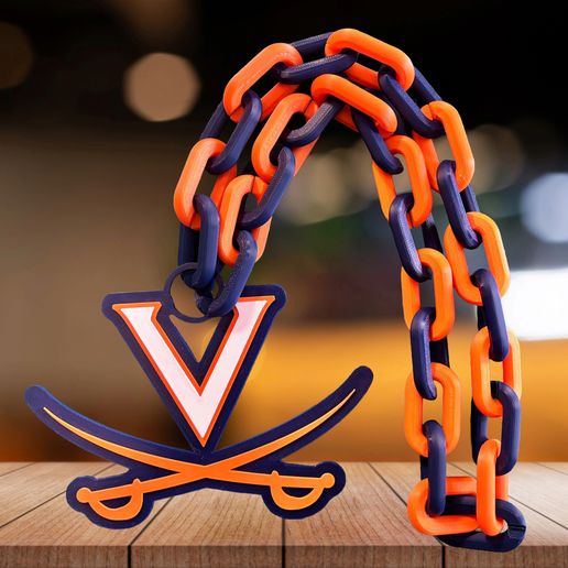 🏈 Virginia Cavaliers Chain・ STL File for 3D printing・Cults