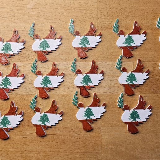 Free STL file Lebanon dove 🇱🇧 ・3D printable model to download・Cults