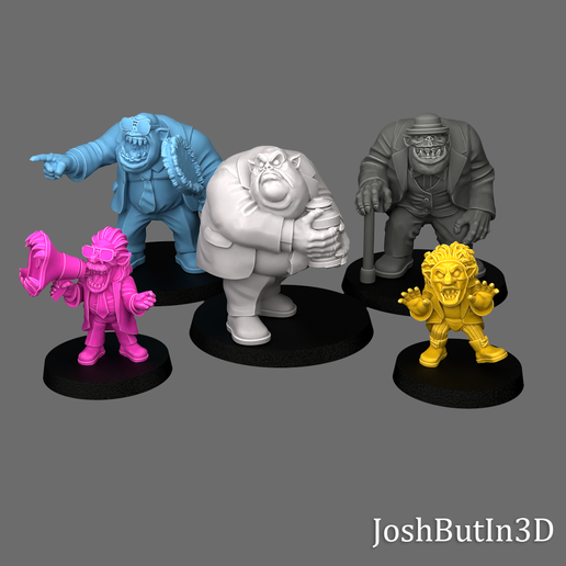👺 ORC GRAPPLAZ #5 (SET OF 5)・ STL File for 3D printing・Cults